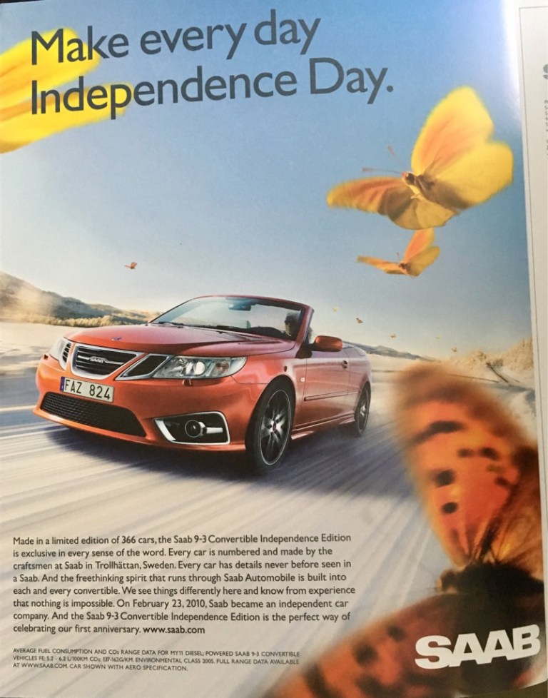 SAAB 9-3 AERO INDEPENDENCE EDITION – HOW MANY MADE